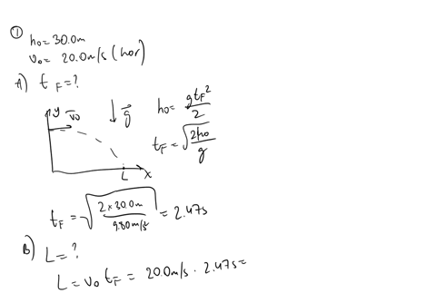 2. 2D Projectile Motion A projectile is launched from the...