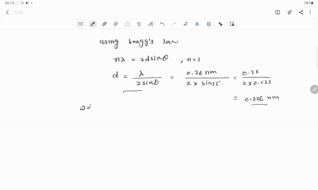 Solved When A Diffraction Pattern Of A Crystalline Solid Is Recorded Using An X Ray Beam Of