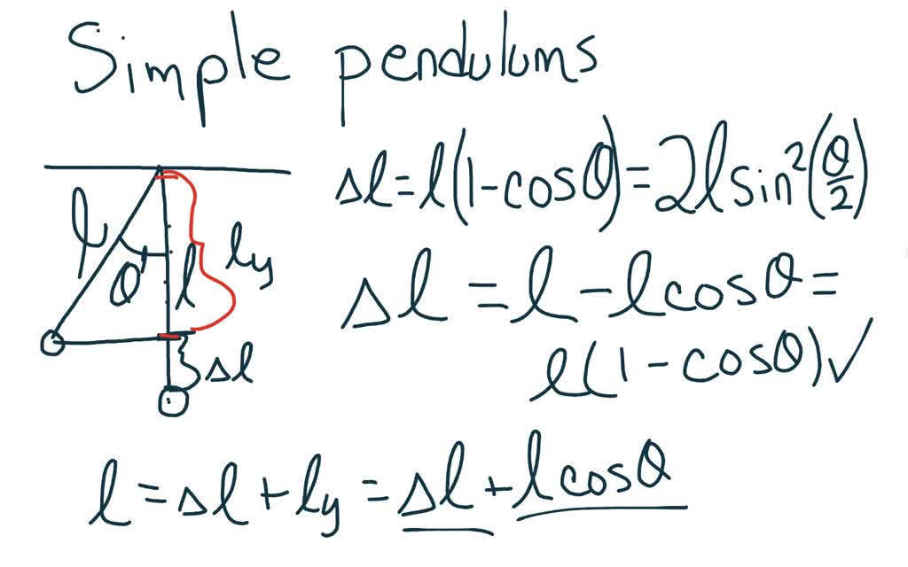 SOLVED: 'Jon3. PRELAB QUESTIONS (Pendulum section) Suppose- pendulum ...