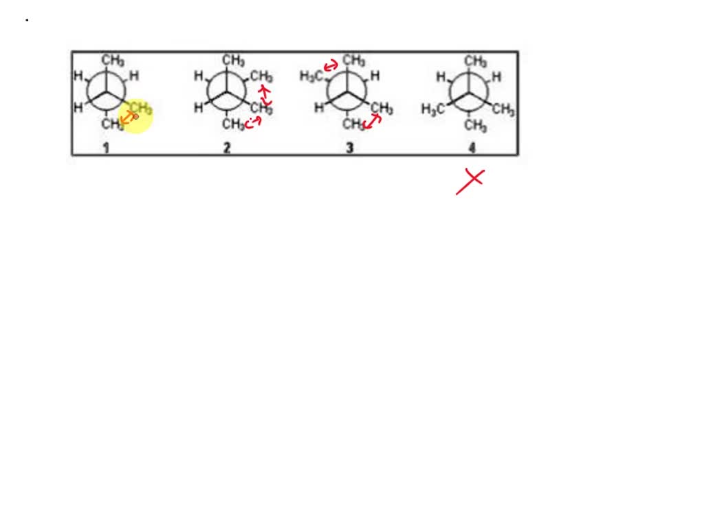 SOLVED: Texts: Two of the following molecules (shown in Newman projection) are identical. Which ...