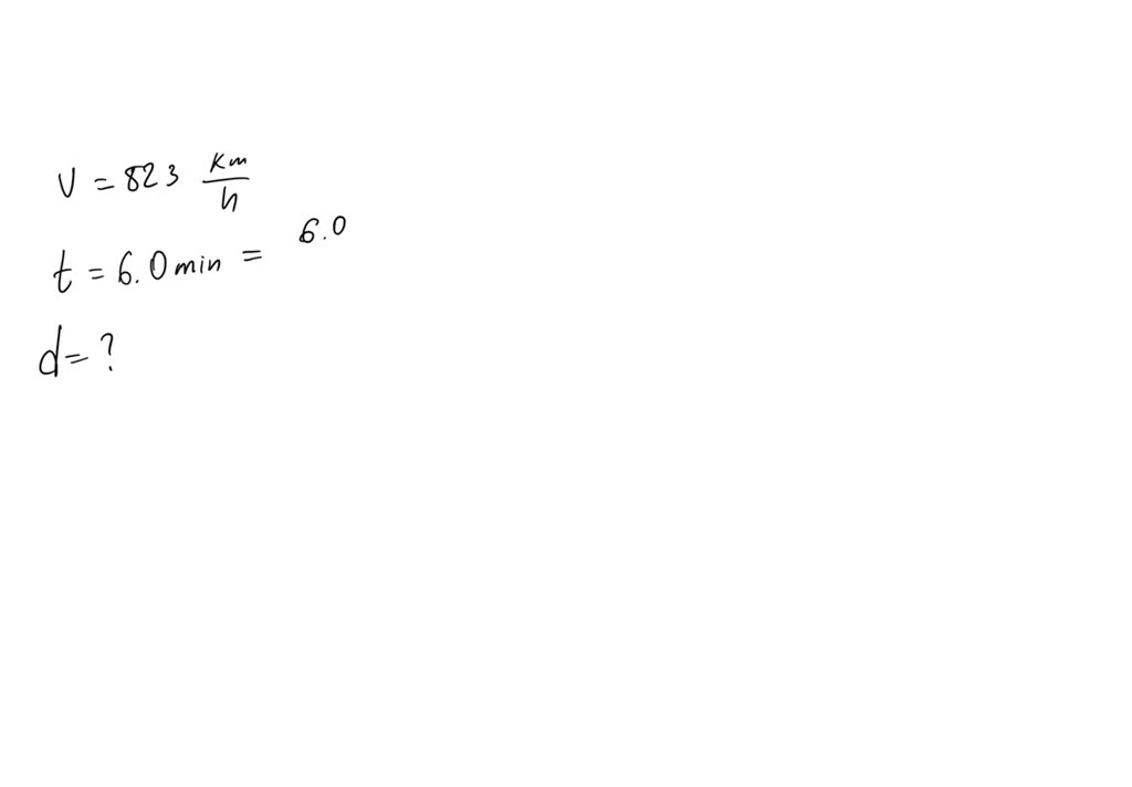 SOLVED: A jet airplane reaches 858 km/h on a certain flight. What distance does it cover in 4.0 ...