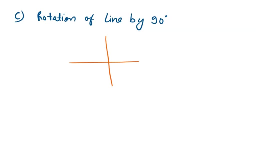 SOLVED: Draw the image of a line segment under a) reflection through a ...