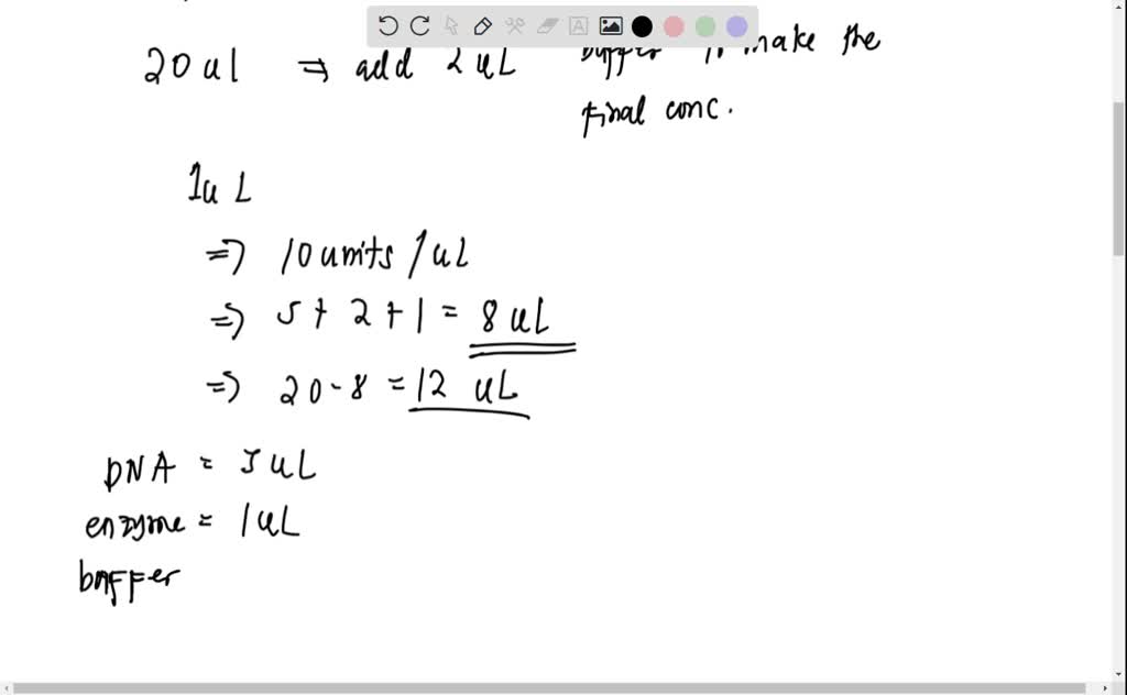 SOLVED: Assemble 4OuL digestion using IOx Hind III digestion buffer. uG ...