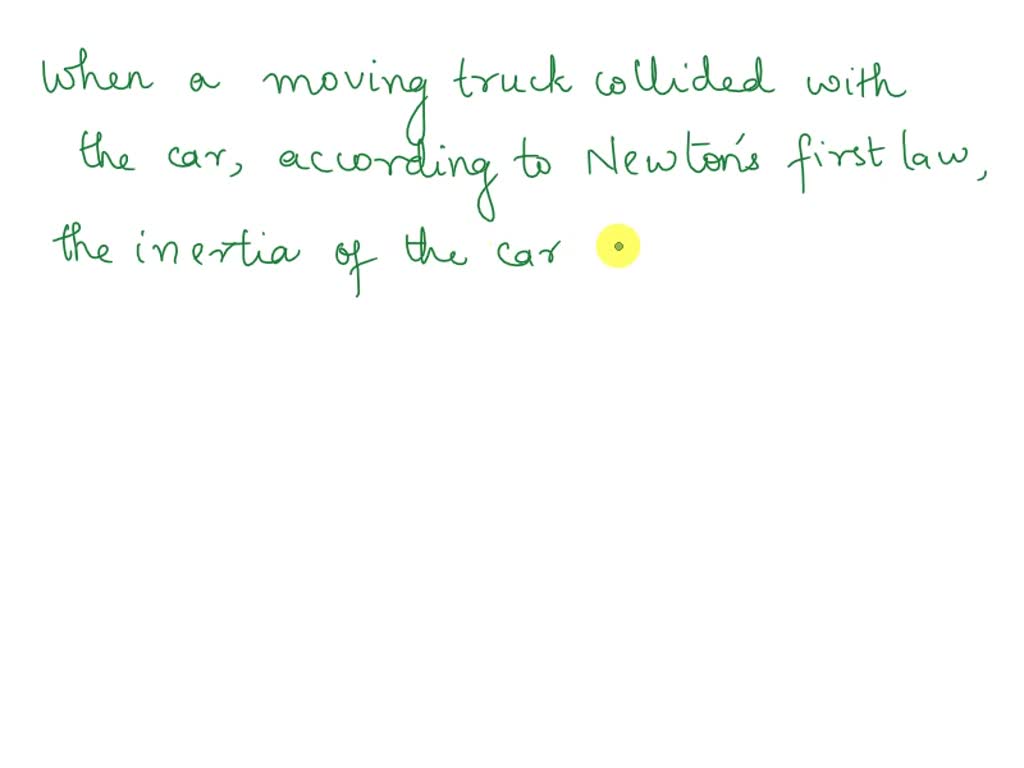 SOLVED: The brakes on a truck fail as it approaches a car stopped at a ...