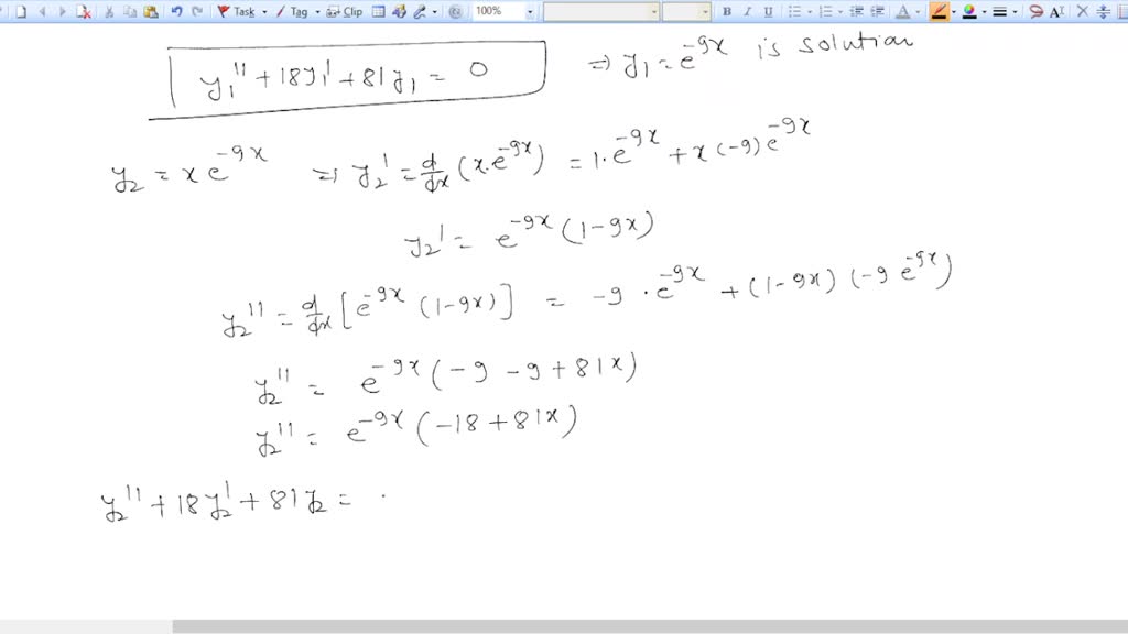 SOLVED: QUESTION 4 Write down the form of the general solution y = Yc ...