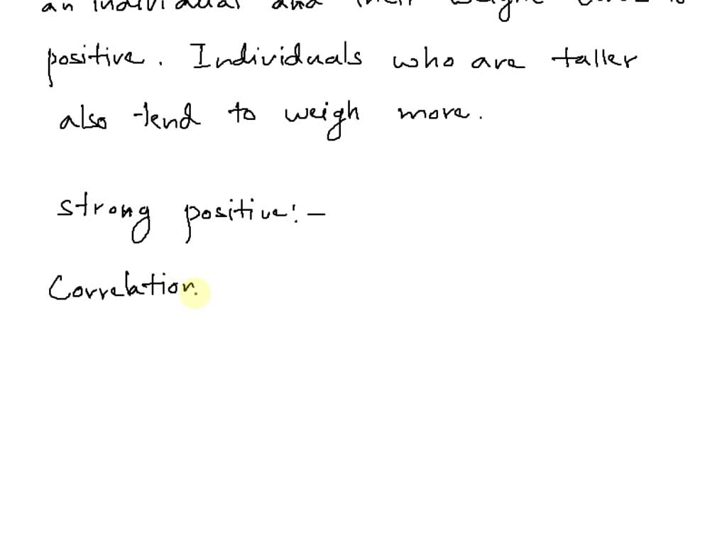 SOLVED: What are real world examples of perfect positive correlation ...