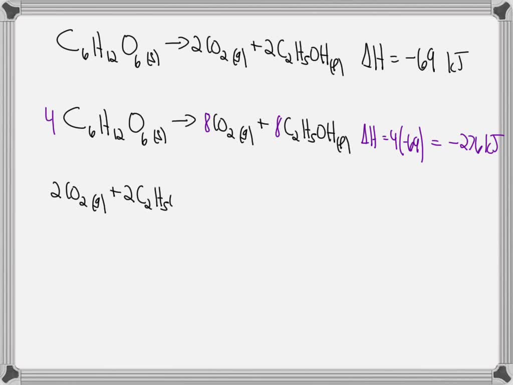 SOLVED: A chemist measures the enthalpy change during the following ...