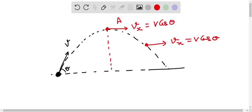 SOLVED: As a projectile thrown at an upward angle moves in its ...