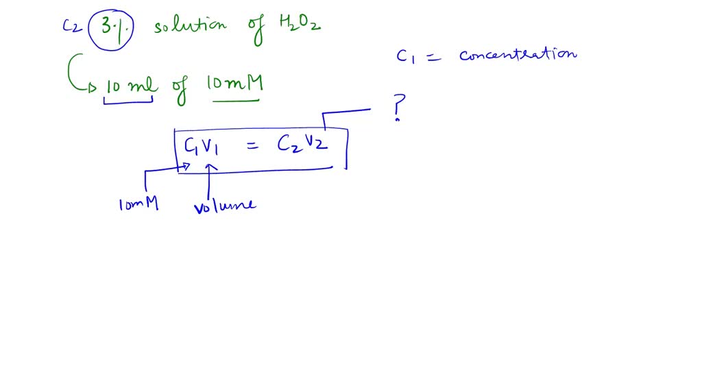 Prepare 10 mL of 10 mM H2O2 from a 3% solution of H2O2.