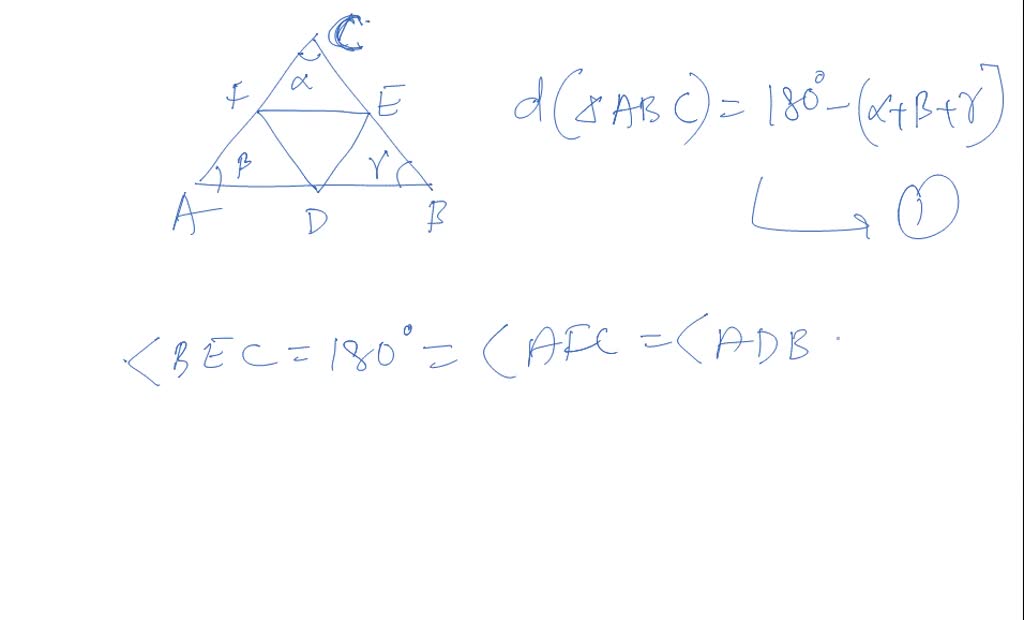 SOLVED: If point P is inside triangle ABC, show that the defect (ABC ...