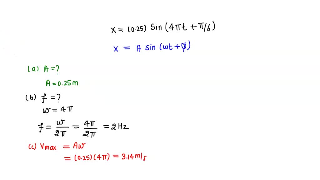 SOLVED: G. (12 pts) A simple harmonic oscillator is made using 1.60-kg ...