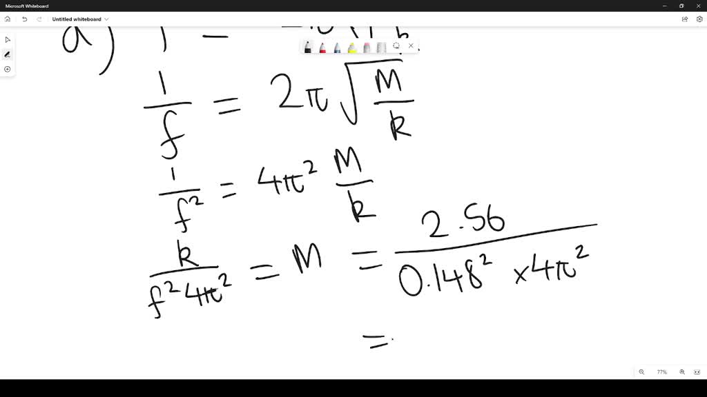 SOLVED: An object suspended from a spring with a spring constant of 2. ...
