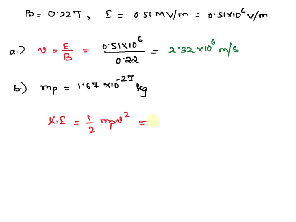 SOLVED: 1.A velocity selector has a magnetic field of 'magnitude 4.0 ...