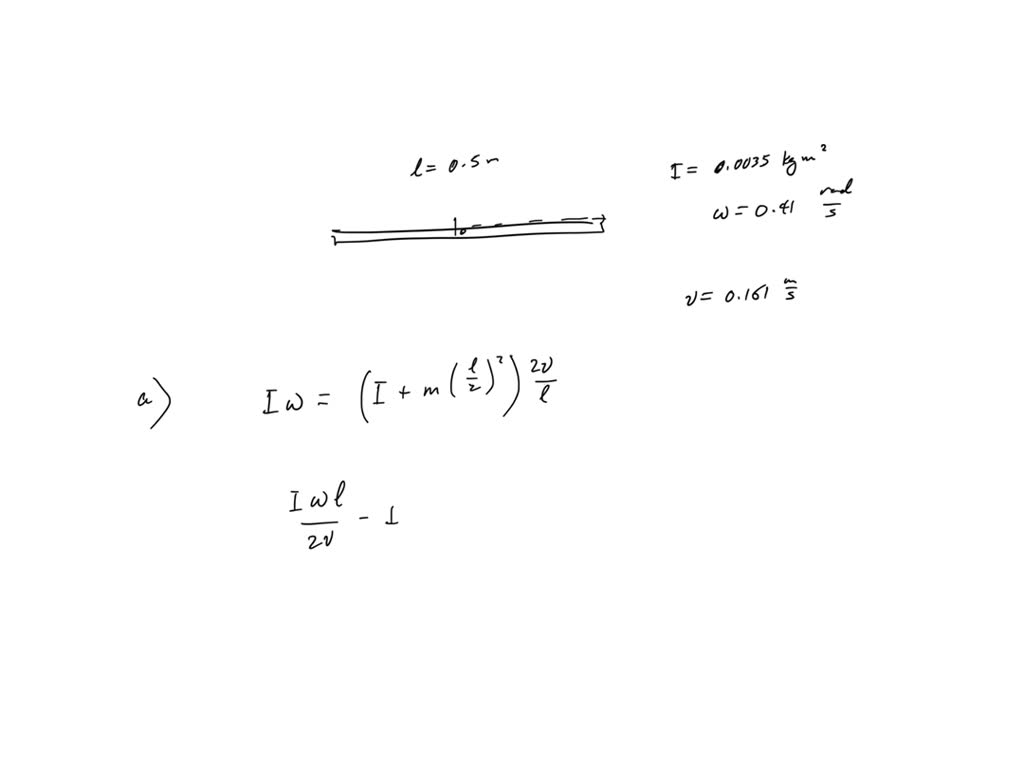 SOLVED: A thin uniform rod has a length of 0.500 m and is rotating in a circle on a frictionless ...