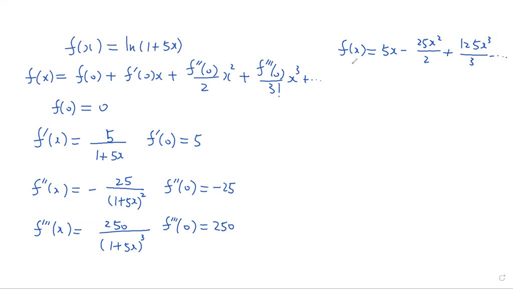 Solved A Find The First Four Nonzero Terms Of The Maclaurin Series For The Given Function B
