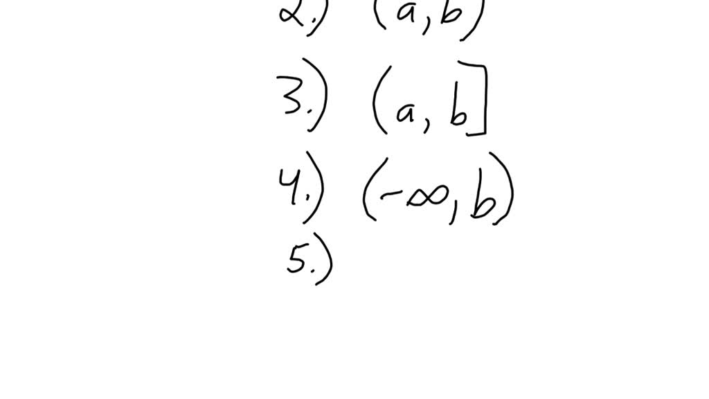 SOLVED: Match each set builder expression with the correct interval by ... SOLVED: Match each set builder expression with the correct interval by ...