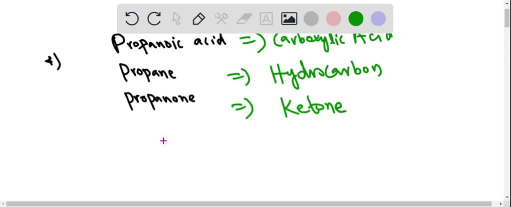 SOLVED: Of the three compounds, propanoic acid, propane, and propanone ...