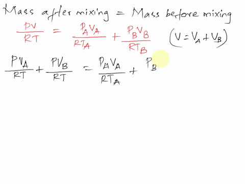 two closes vessel a and b contains air and is connected together by a valve vessel a has a ...