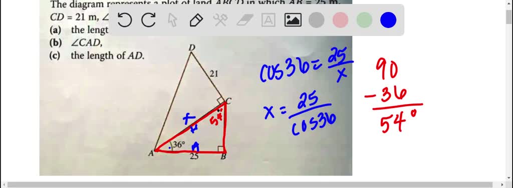 SOLVED: The diagram shows triangle ABc; and Eon AB DE is straight line ...