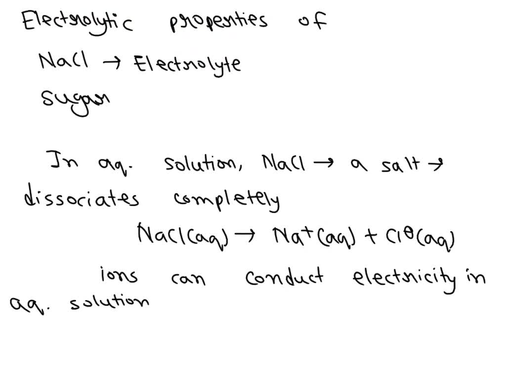 SOLVED: Animation Evaluating Electrolytes and Nonelectrolytes An ...