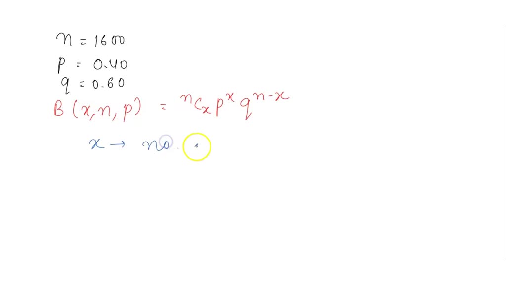 SOLVED: Given a random sample size of n=1000 from a binomial probability distribution with P=0.3 ...