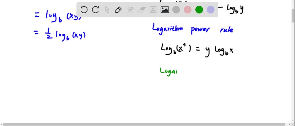 SOLVED: Write logarithm as the sum and/or difference of logarithms of a ...