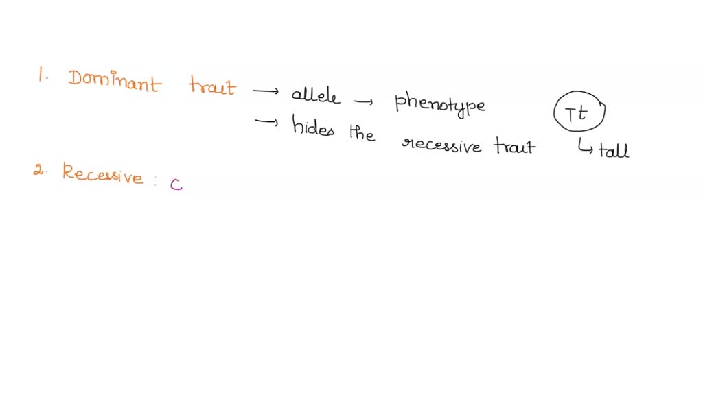 SOLVED: a trait is considered: discrete when: 1-The traits are ...