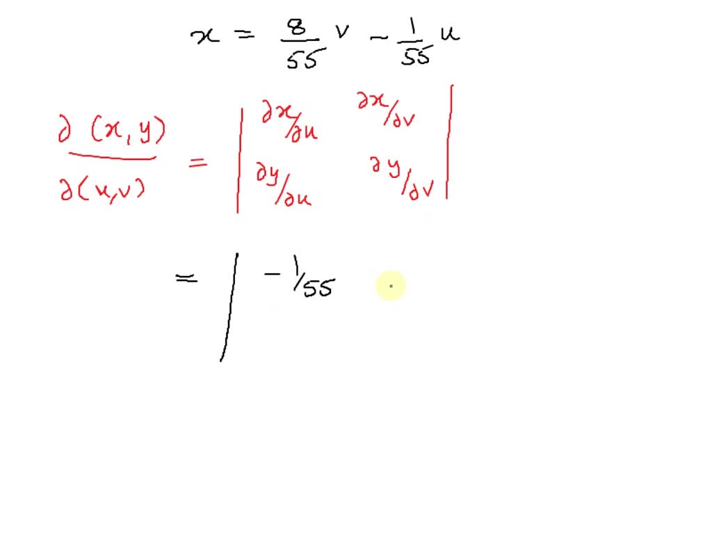 SOLVED: Evaluate the given integral by making an appropriate change of ...