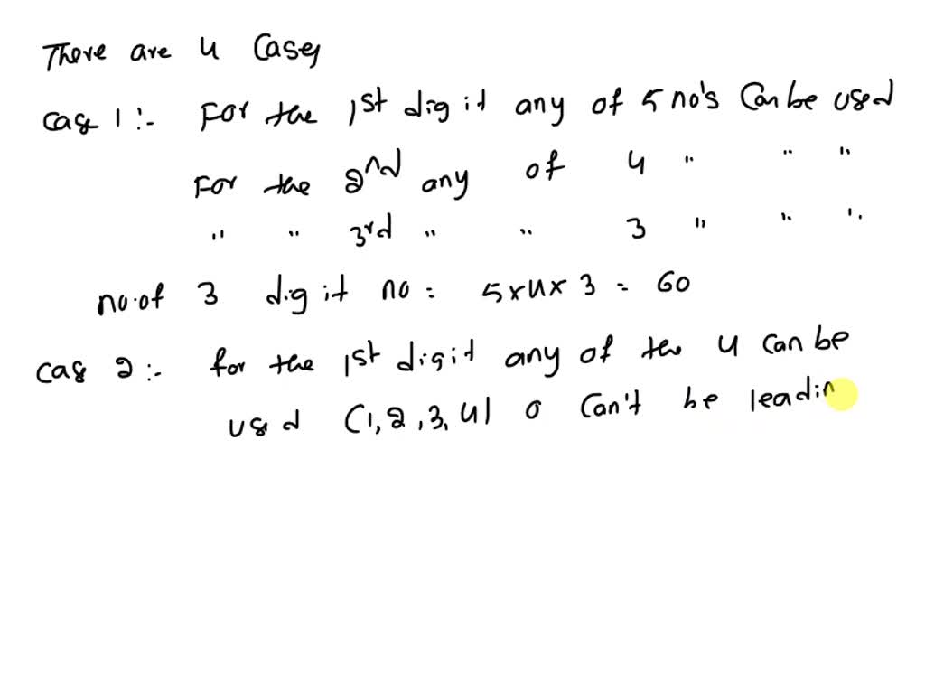 SOLVED: How many three digit numbers can be formed under each condition ... SOLVED: How many three digit numbers can be formed under each condition ...