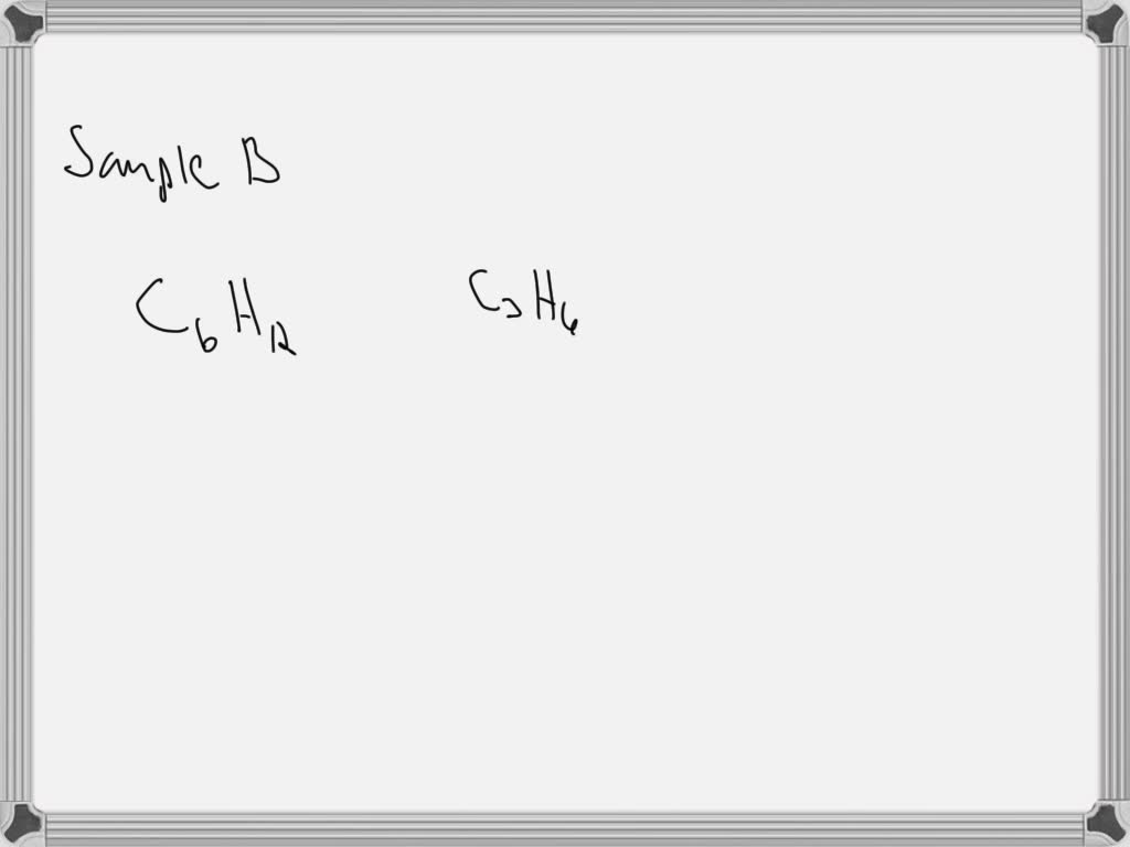 SOLVED: The masses of carbon and hydrogen in samples of four pure hydrocarbons are given above ...
