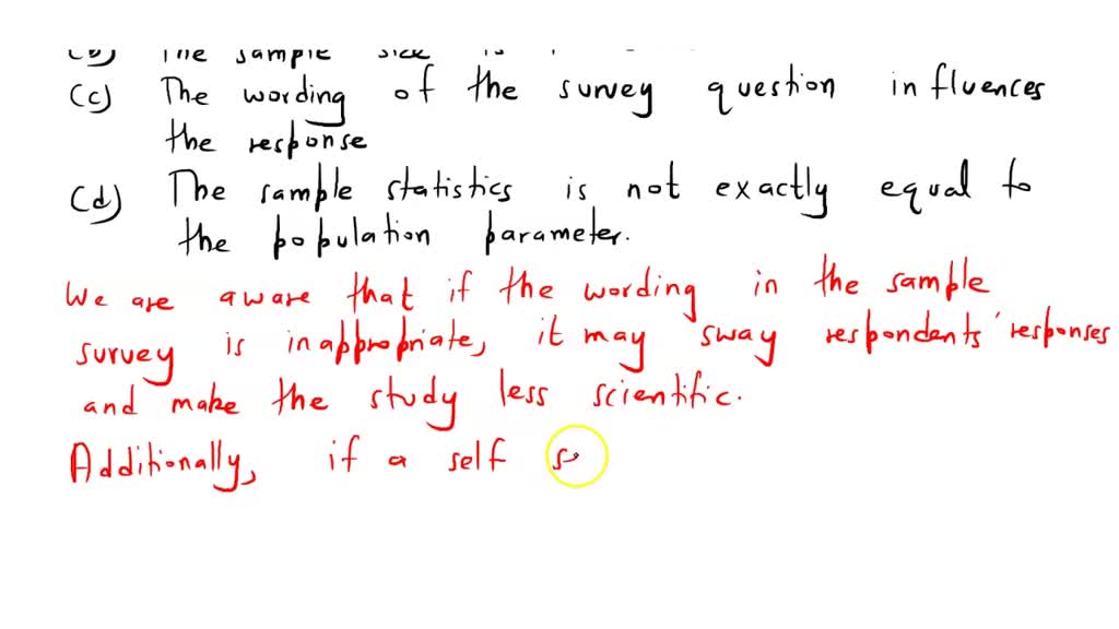 SOLVED: Which of the following are potential limitations for a research ...