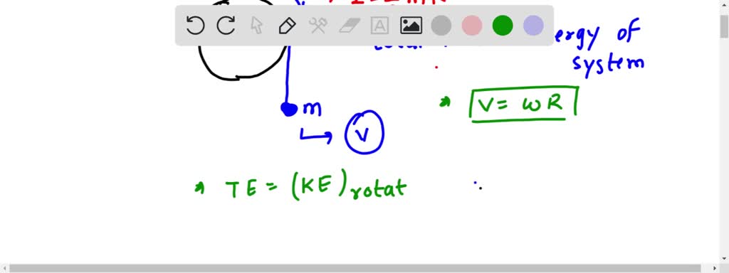 A circular disk with moment of inertia 1/2 m R2 , mass m and radius R ...