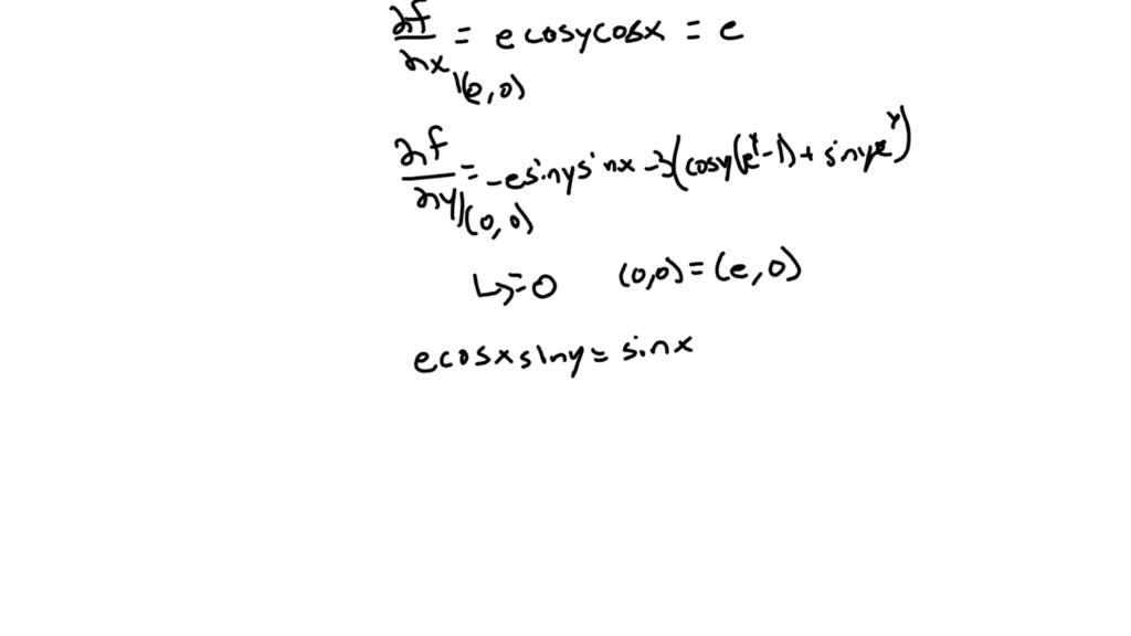 SOLVED: The angle of intersection of curves e* cos y sinx-3 siny(eY-1 ...