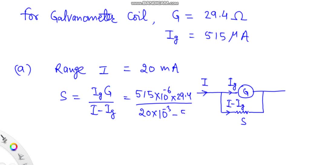 SOLVED: Texts: 1) A galvanometer has a resistance of 165 Ohms and can ...