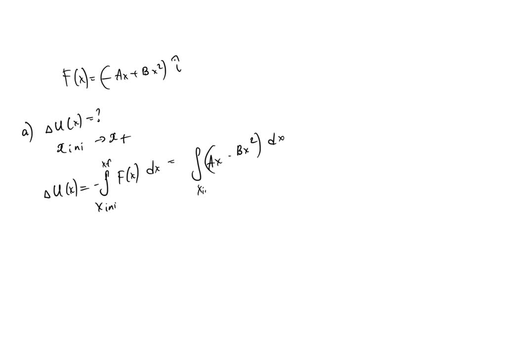 SOLVED: A single conservative force acting on a particle varies as F(x ...