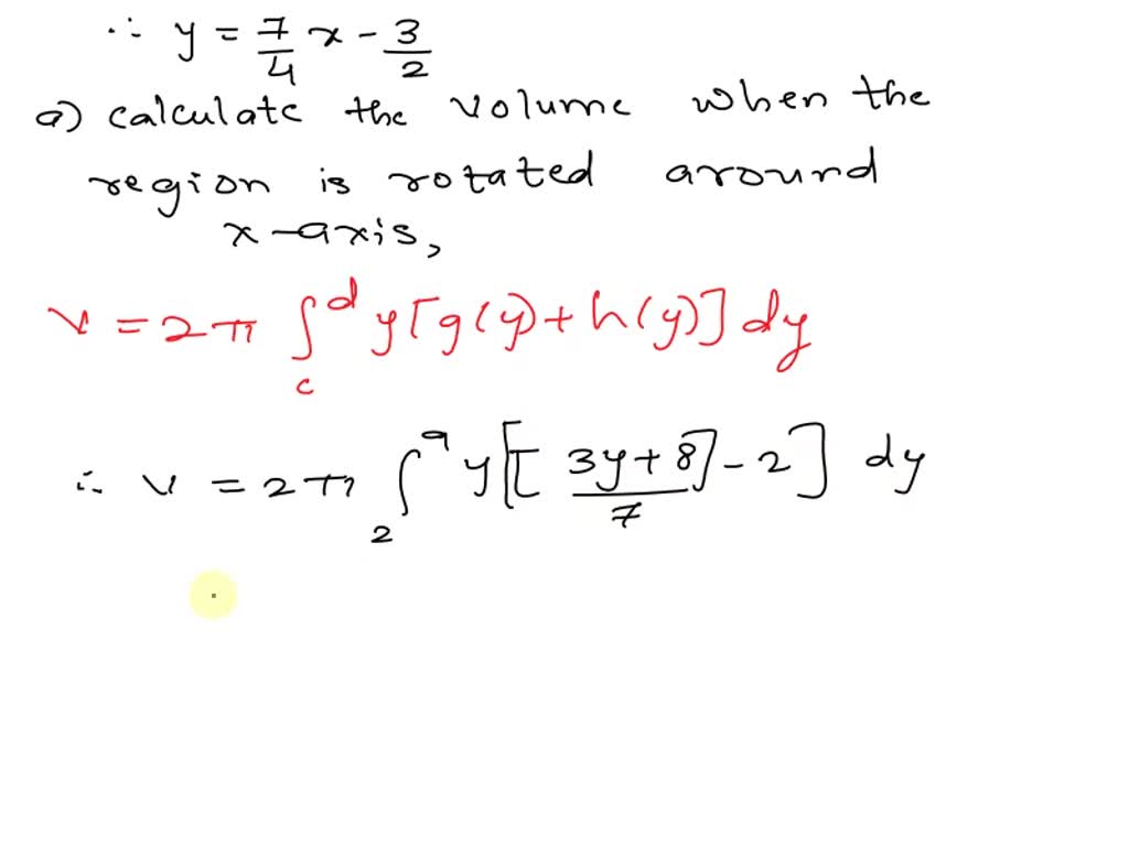 SOLVED: Find the volumes of the solids generated by revolving the ...