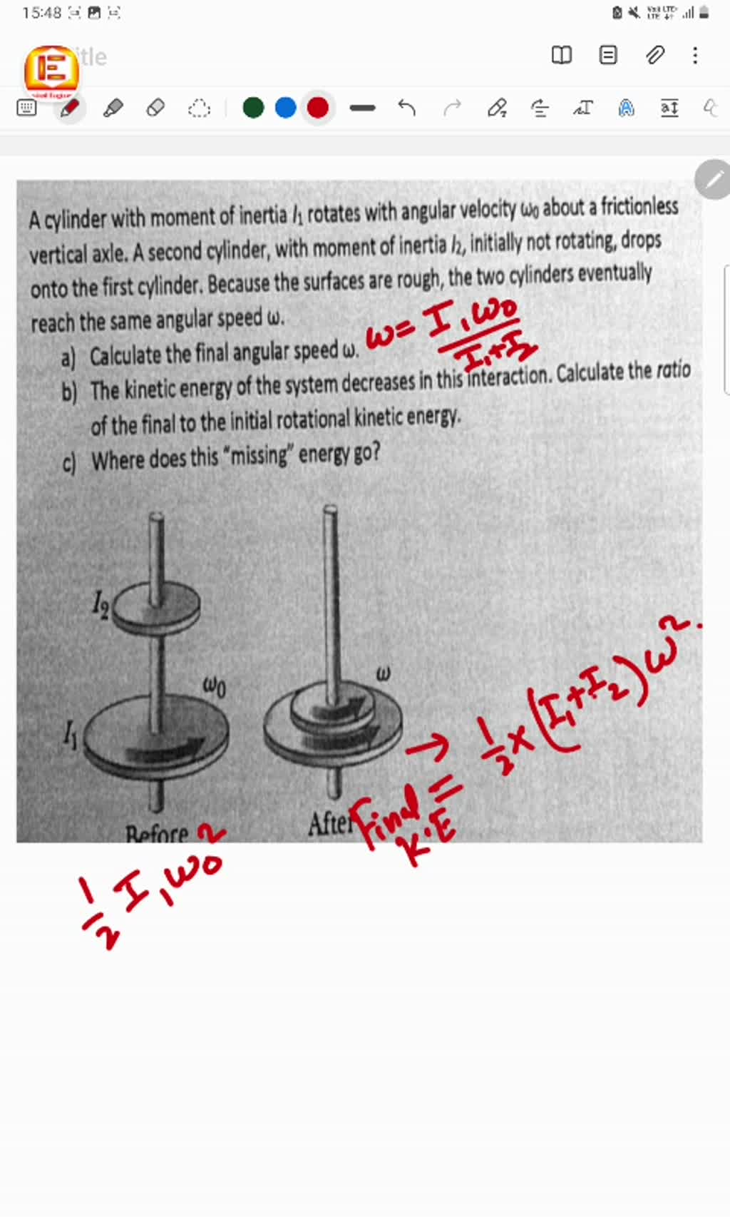 SOLVED: A bullet of mass m moving with velocity v strikes and becomes ...