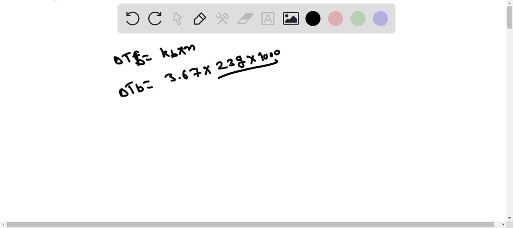 Calculate the boiling point for 23.0 g of decane, C10H22, in 54.5 g ...
