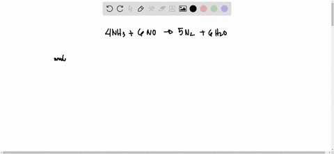 Jany moies ot nh3 are consumed assuming the reaction goes to...