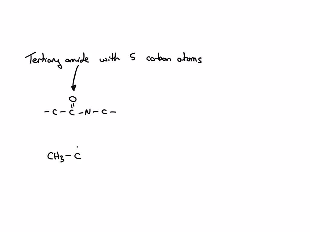 SOLVED: Draw the skeletal line") structure of a primary amide with 4 ...