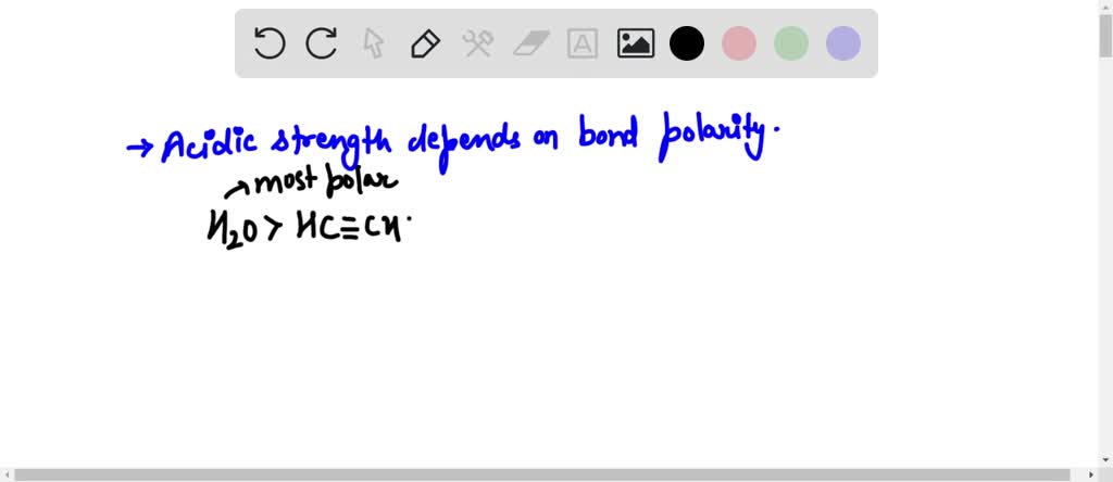 SOLVED: Rank the following acids in order of decreasing acidity: H2O ...