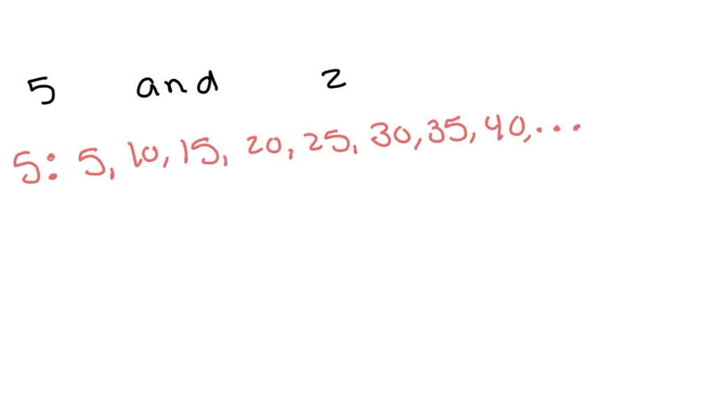 SOLVED: Determine a set of three numbers that are divisible by both ...