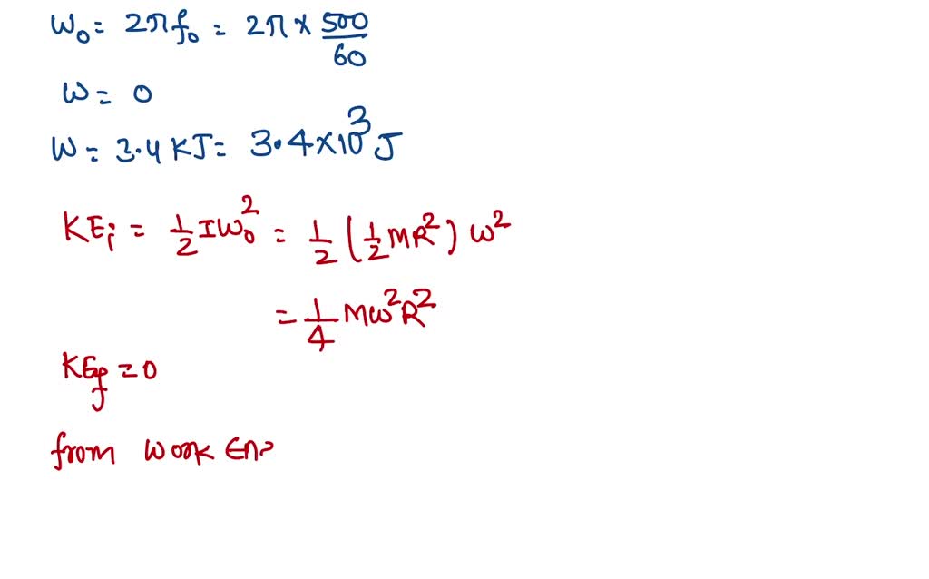 While spinning down from 500.0 rpm to rest, a solid uniform flywheel ...