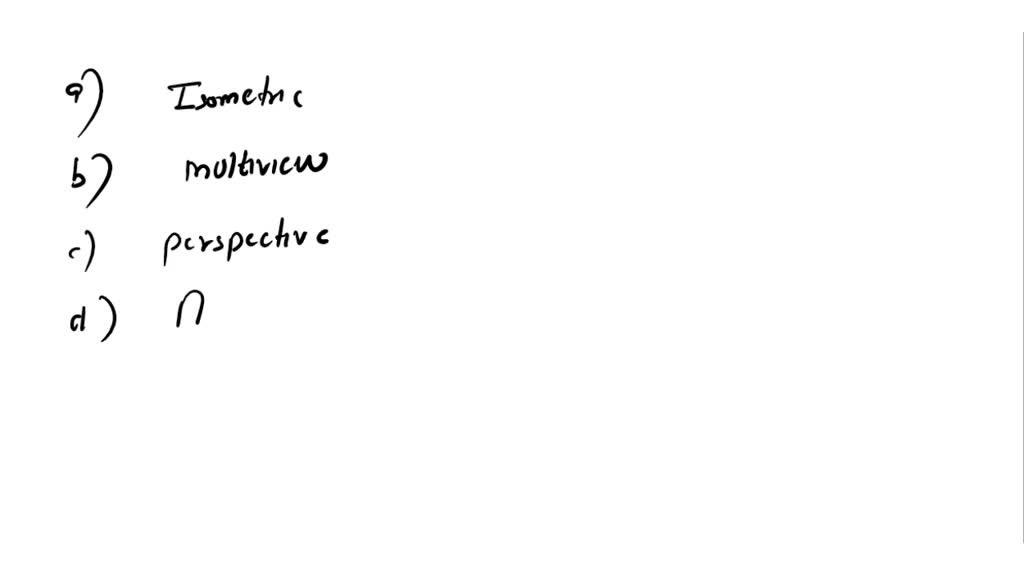 SOLVED: The drawing is an example of Select one: a. two-point ...