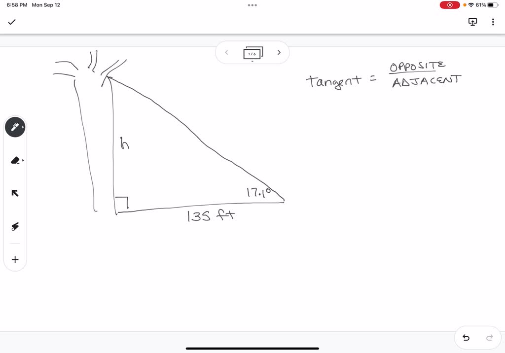 SOLVED: A tree standing vertically on level ground casts a 135-foot ...