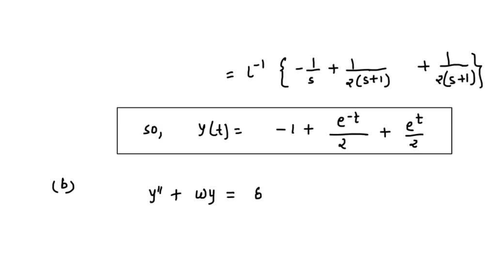 SOLVED: (8 points) Solve the following integro-differential equation by taking the Laplace ...