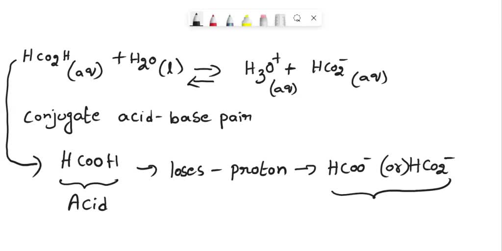 SOLVED: QUESTION 14: Conjugate acid-base pair? For the reaction shown below, which of the ...