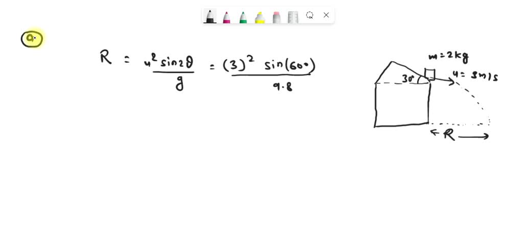 SOLVED: 5) A 2kg object slides down an inclined roof of a building as ...