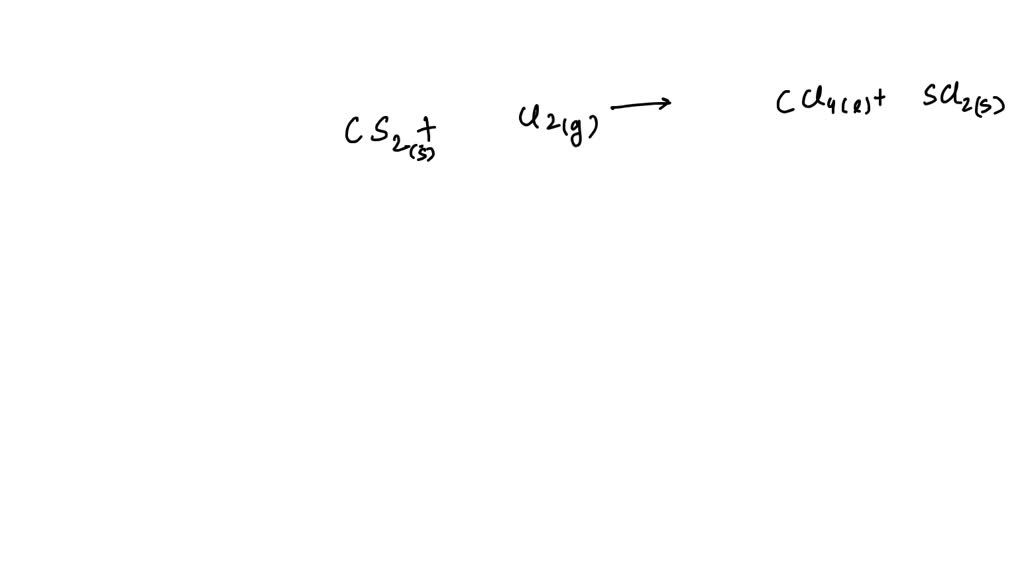 SOLVED: Consider the reaction: CCl4 + O2 -> CO2 + Cl2 When balanced using the smallest possible ...