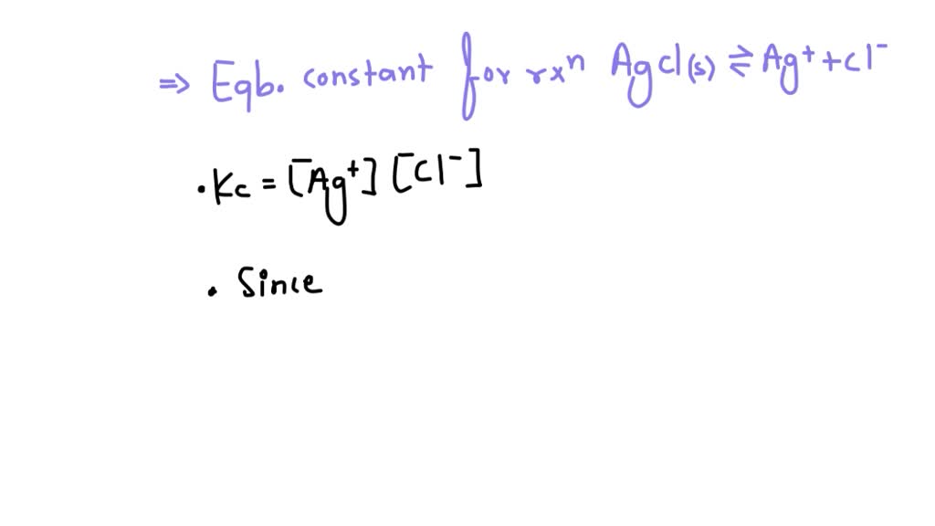 SOLVED: write the expression for the equilibrium constant for the ...